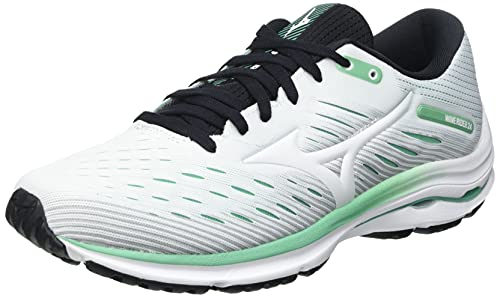 Mizuno Women's Running Shoe, White White Jadecream, 6.5