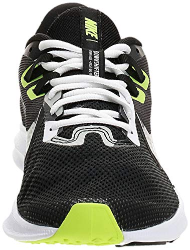 Nike Downshifter 9 Men's Running Shoes, Lightweight Mesh Men's Sneakers, Black/White-Particle Dark Smoke Grey-Ghost Green-Sapphire, 10