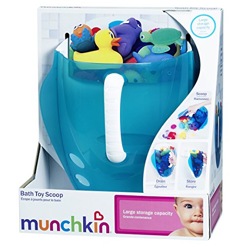 Munchkin® Scoop Drain and Store Bath Toy Organizer, Blue