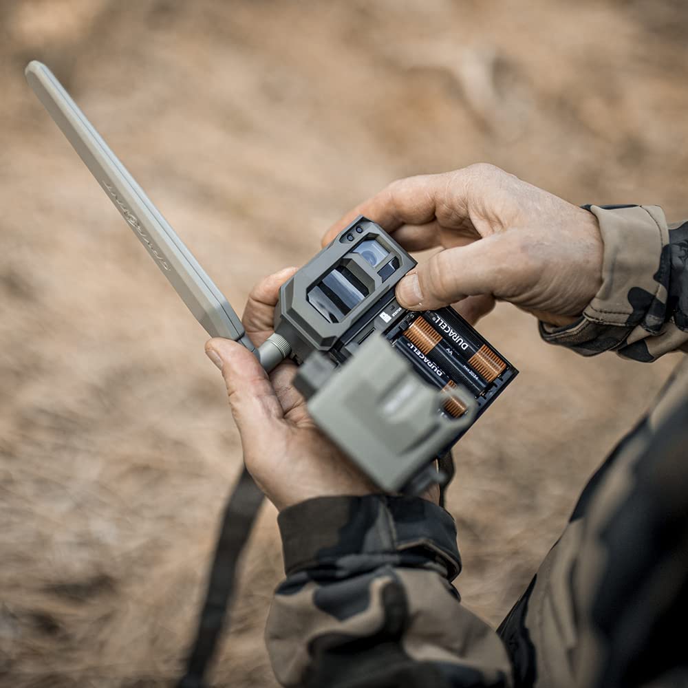 Spypoint LM2 Twin Pack Cellular Trail Camera - 20MP Photos, Infrared Game Night Vision Photos, 90' Flash Trail Camera & Detection Range + SD Cards + Spudz Microfiber Cloth (LM2-Nationwide)