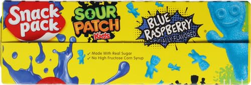 Snack Pack Sour Patch Kids Juicy Gels, Blue Raspberry, 3.25 oz 6 ct, 3.25 oz
