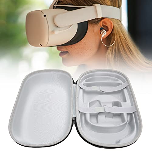 VR Headset Case, EVA Inner VR Gaming Headset Hard Carring Case Crush Resistance Protective Stylish for Controller Accessories for Travel