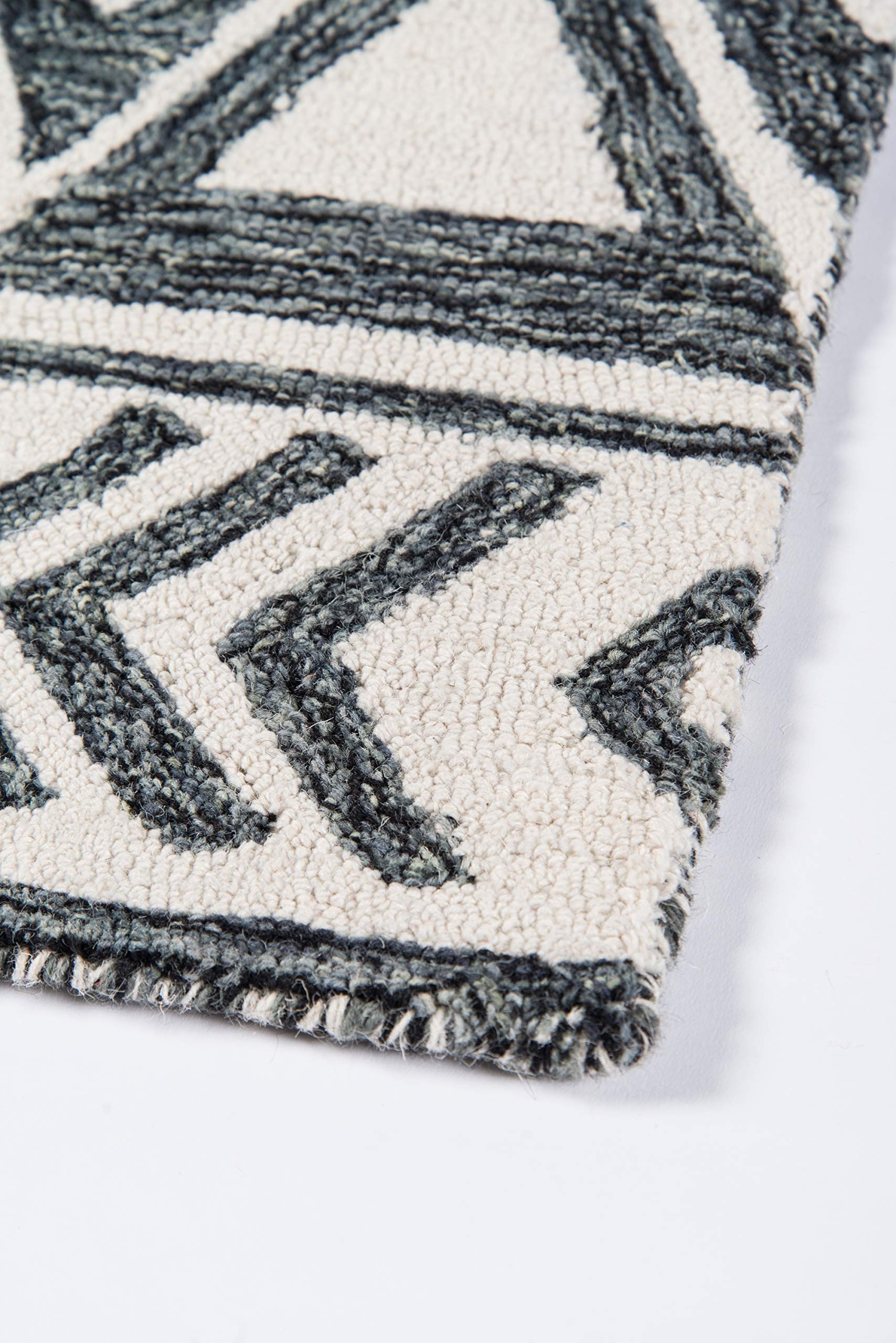 Momeni Mallorca Charcoal Area Rug Area Rug, 2' x 8' Runner Rug for Living Room, Dining Room, Bedroom, Hallways, and Kitchen