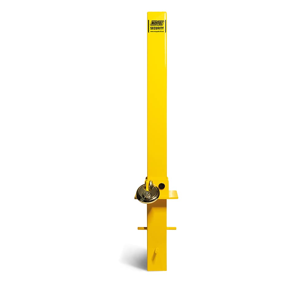 Maypole MP9739 Fold Down Security Post Concrete Set Type - Yellow
