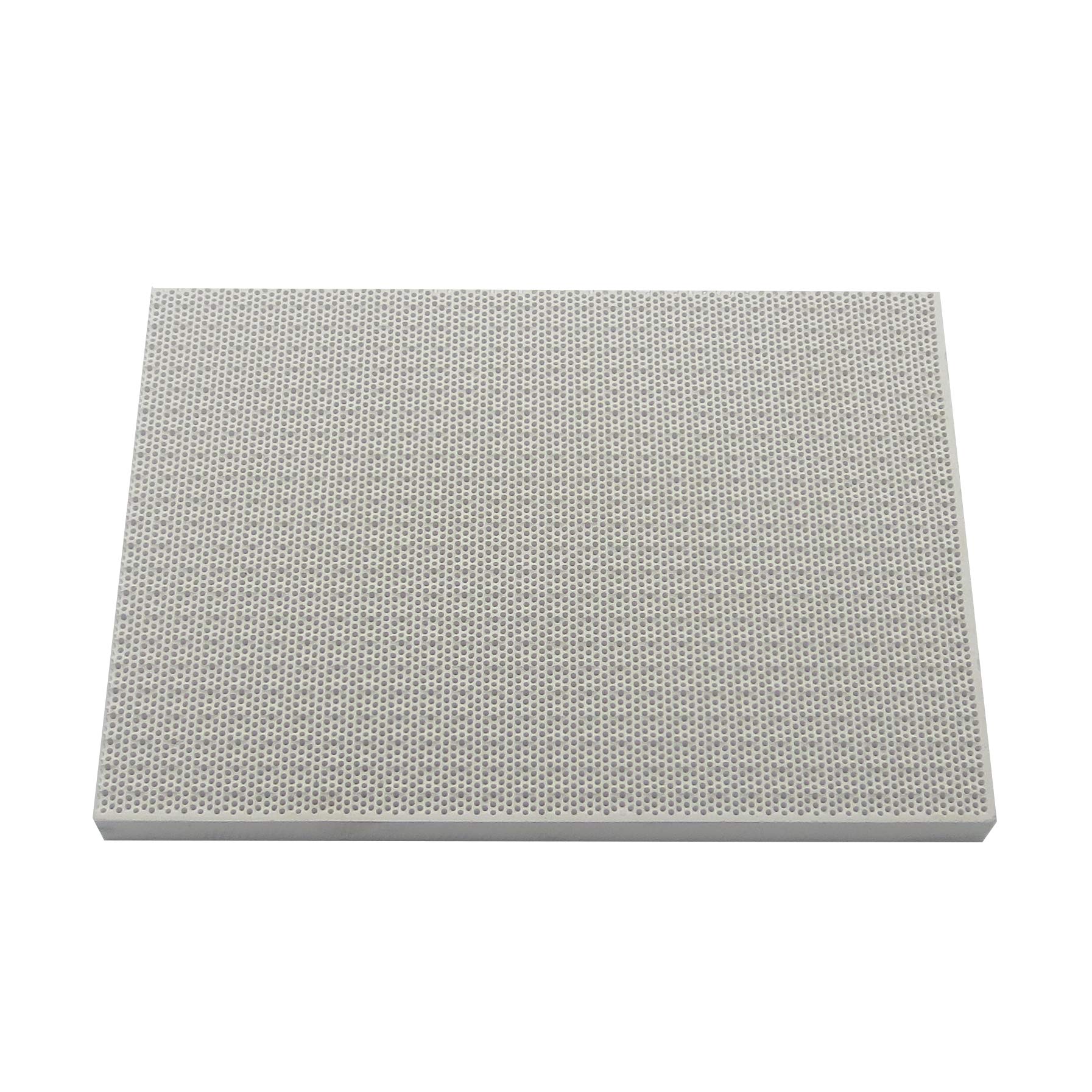 Meter Star Heat-resistant Ceramic Plate Heat Storage Tablets, Barbecue Oven Square Honeycomb Ceramic Plate,Size 7.8in*5.59in*0.551in
