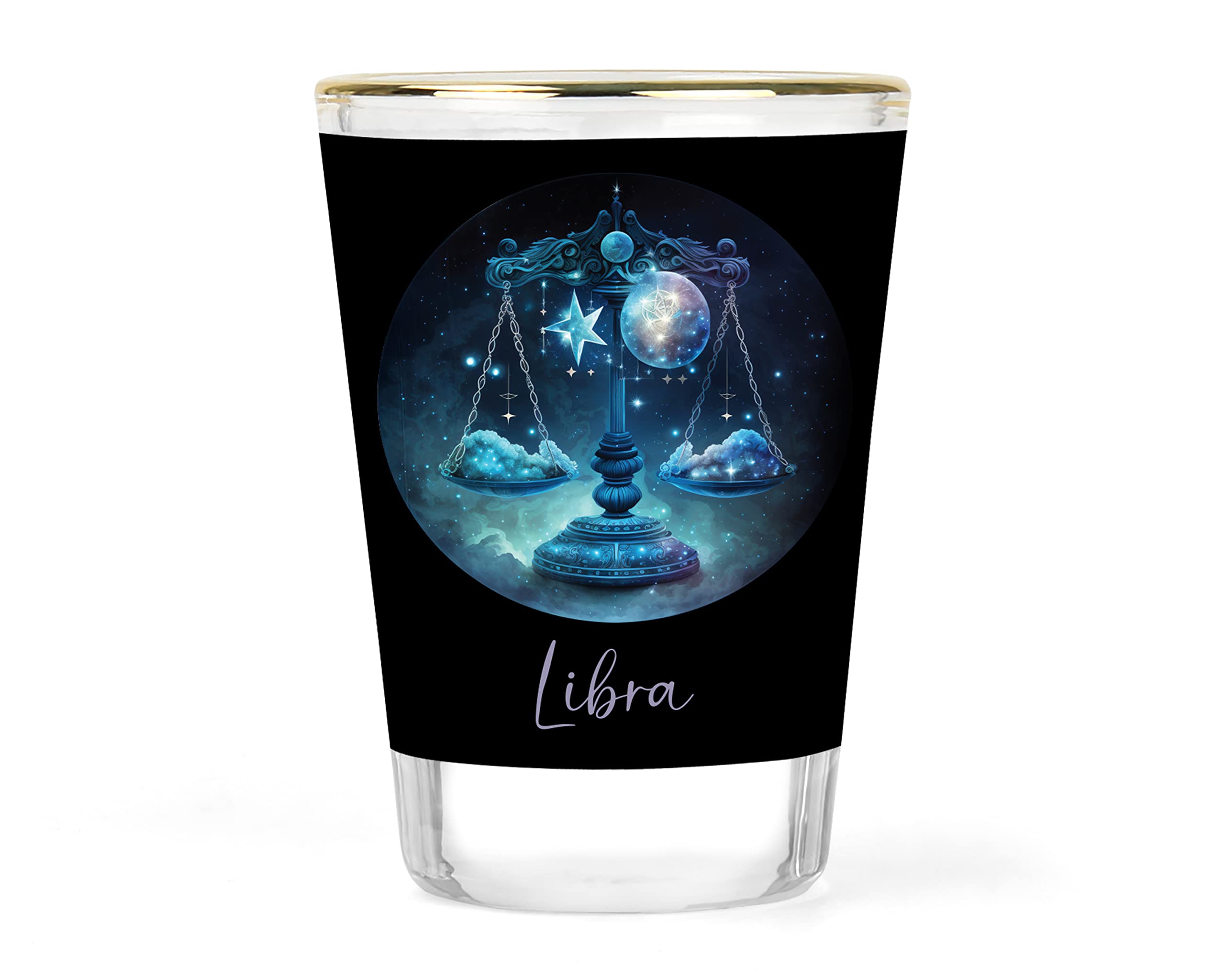 Zodiac Shot Glasses - Horoscope Gift - Aries, Taurus, Gemini, Cancer, Leo, Virgo, Libra, Scorpio, Sagittarius, Capricorn, Aquarius, Pisces