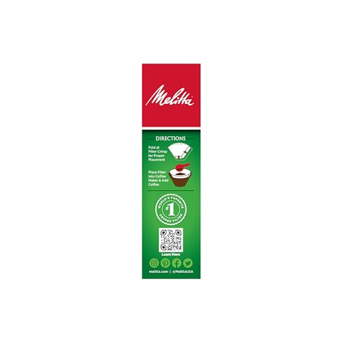 Melitta #4 Cone Coffee Filters, White, 100 Count (Pack of 6) 600 Total Filters Count - Packaging May Vary