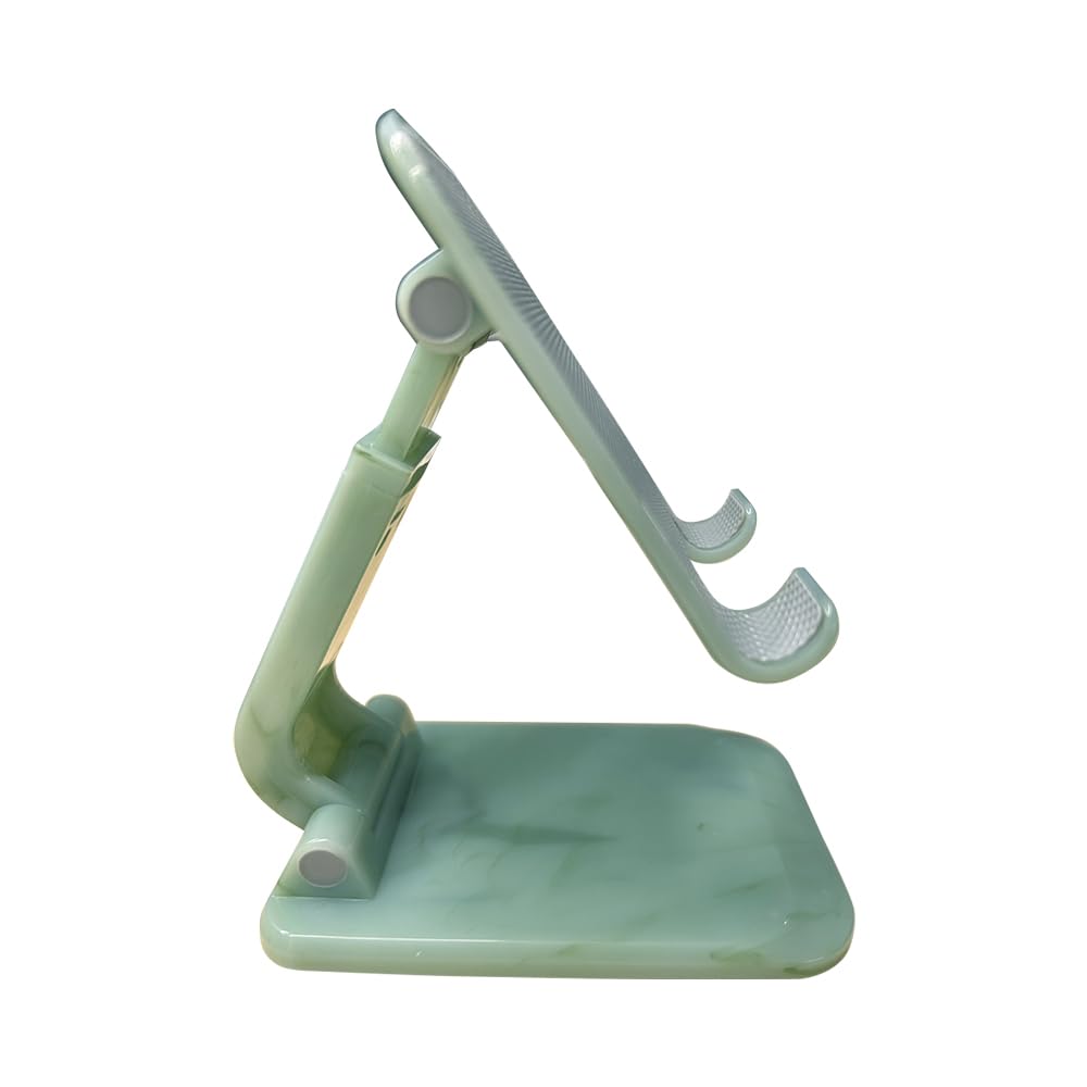 Mayten iPhone Stand Foldable Cell Phone Stand for Desk, Desktop Phone Holder Cradle Compatible with iPhone 15/14/13/12 Pro Max Plus Mini& All Phones, iPad and Tablets-White