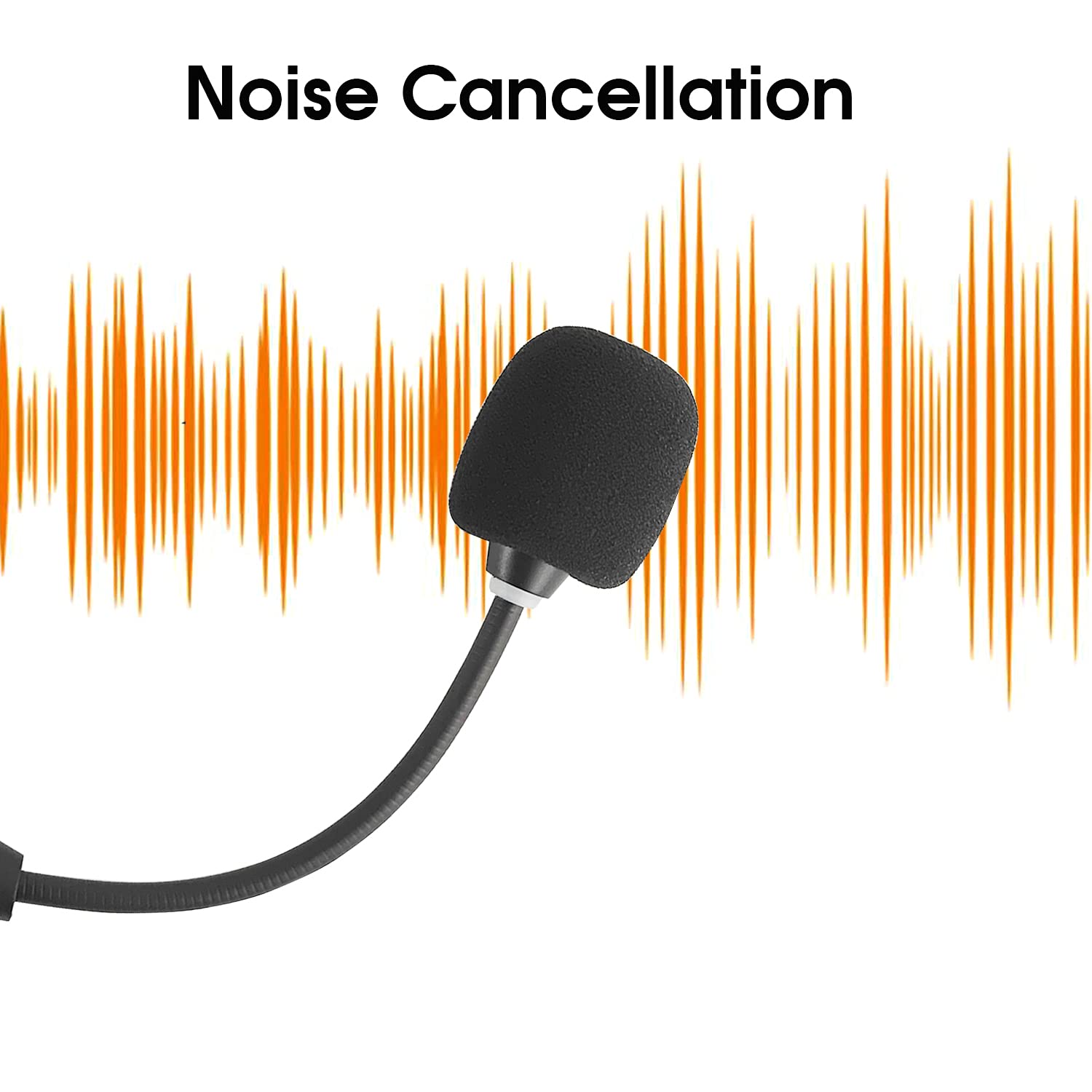 REEYEAR Mic Replacement Fits for Kingston HyperX Cloud II wireless Gaming headset,Noise Cancelling 3.5mm Microphone Boom Jack with Mic Monitoring Indicator for Cloud 2 Wireless Headsets