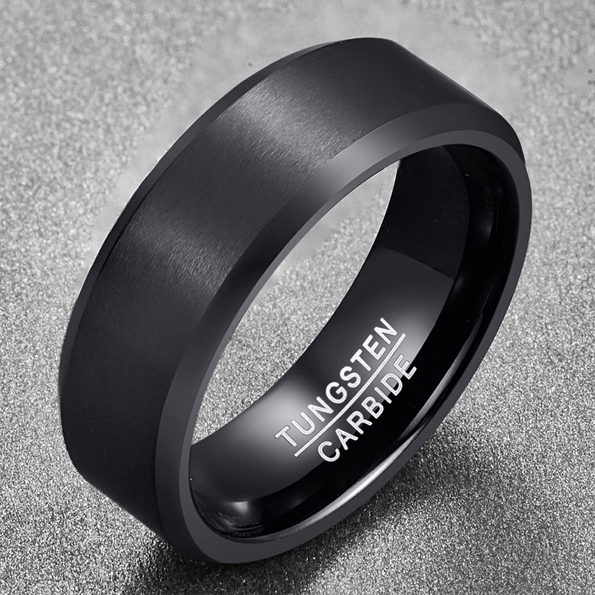 Personalized Promise Rings for Couples Custom Matching Rings for Him and Her Men Sets Wedding Titanium Engagement Ring Women's 2pc Black Gold Filled Cz Wedding Bands Gift for Her