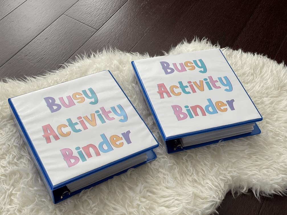Yelicious Busy Activity Binder with 100 Activity Pages β Ultimate Busy Book Preschool Learning Resource Kit - Great Gift for 3+ Educational Games for Early Learning & Development, Montessori Inspired