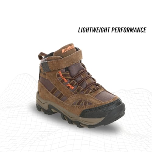 Northside Baby Rampart MID Hiking Boot, Medium Brown, 6 Medium US Toddler