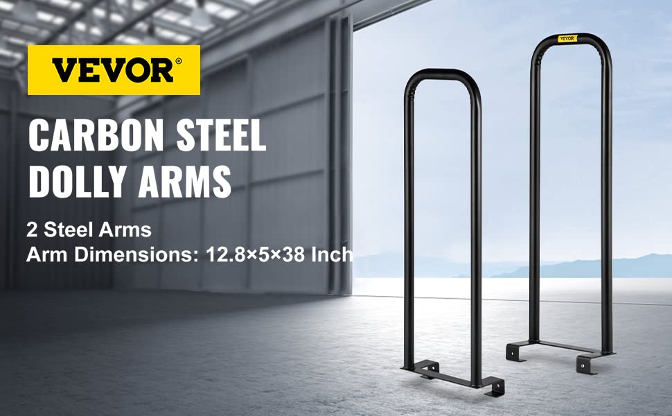 VEVOR Dolly Converter 13" Width x 38" Height Panel Cart Dolly Steel Converter Arms 250LBS Capacity Mattress Dolly Handling Equippment