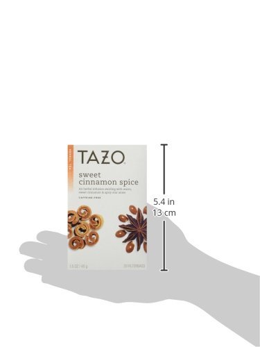 Tazo Herbal Spiced Tea Bundle: 1 Organic Baked Cinnamon Apple, 1 Sweet Cinnamon Spice (2 Items)