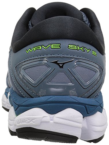 Mizuno mens Wave Sky 2 Running Shoe, Blue Mirage/Evening Blue, 8.5 US
