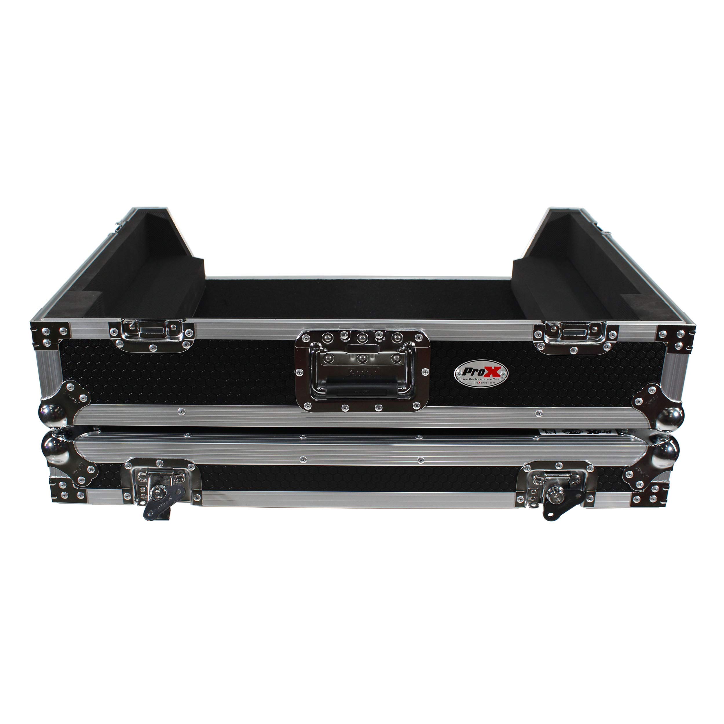 ProX XS-PRIME4 W ATA Flight Case For Denon PRIME 4 DJ Controller with 1U Rack Space and Wheels