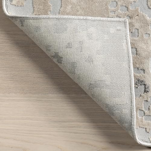 nuLOOM Chastin Modern Abstract Area Rug - 8x10 Area Rug Modern/Contemporary Beige/Grey Rugs for Living Room Bedroom Dining Room Kitchen