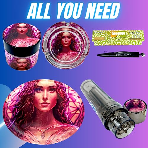 Nelton 6 Pcs Grinder and Accessories (Pink)