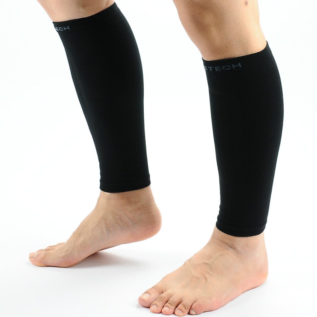MUSETECH Calf Compression Sleeves (Pair) S/M Black