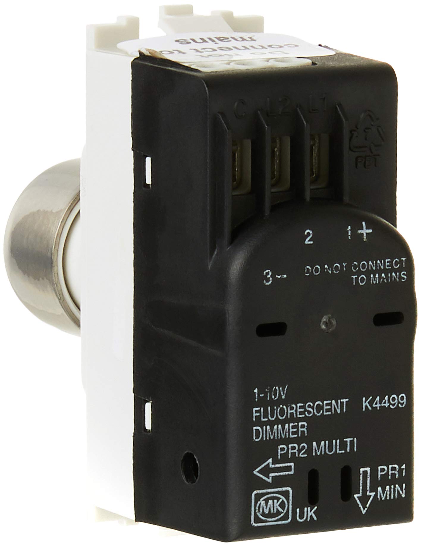 MK Aspect K4499BRCW 1V - 10V Fluorescent Dimmer Module - Brushed Chrome