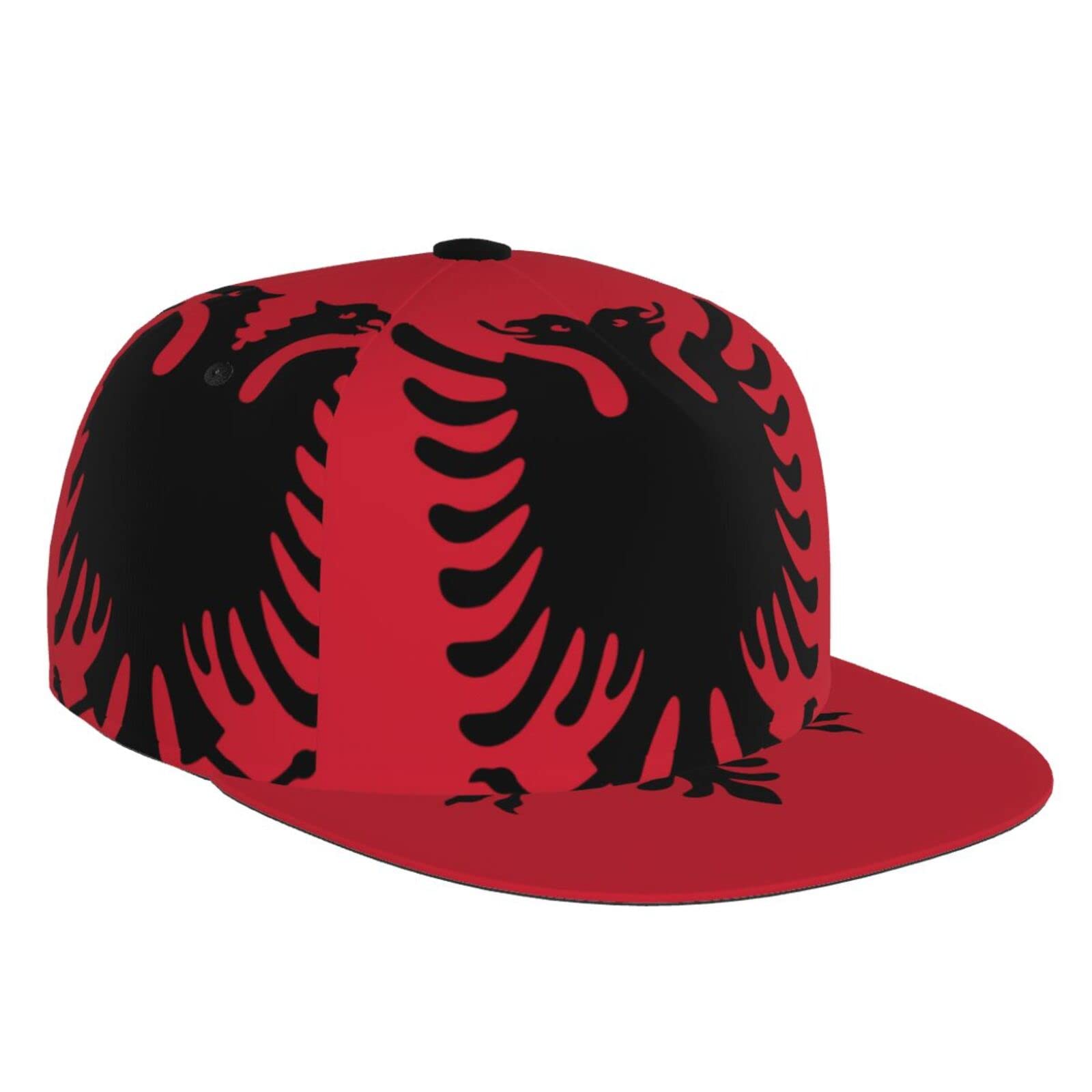 Unisex Trucker Cap Snapback Dad Cap for Men Women-Albania Flag Baseball Cap