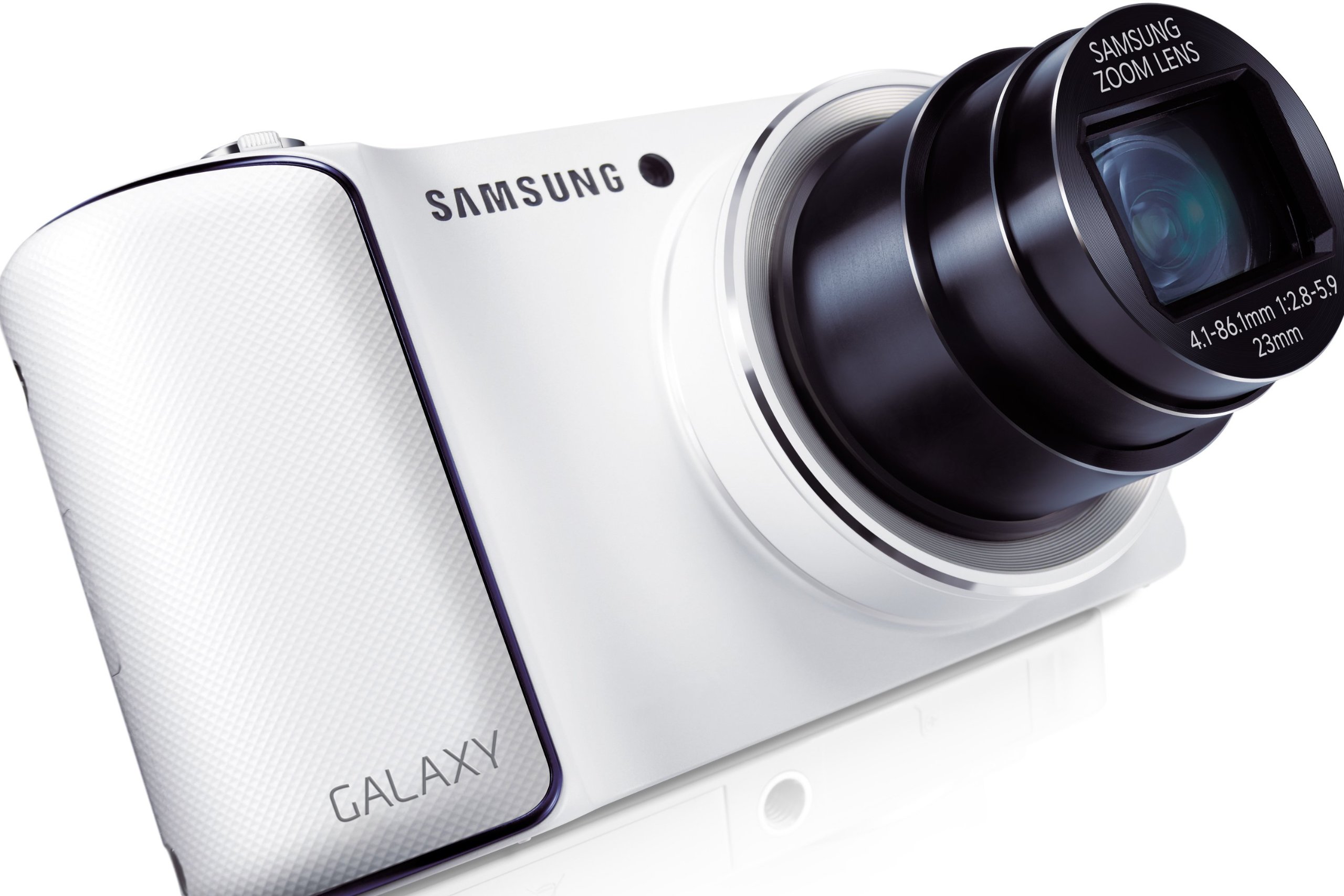Samsung Galaxy Camera with Android Jelly Bean v4.1.2 OS, 16.3MP CMOS with 21x Optical Zoom and 4.8" Touch Screen LCD, WiFi (White) (OLD MODEL)