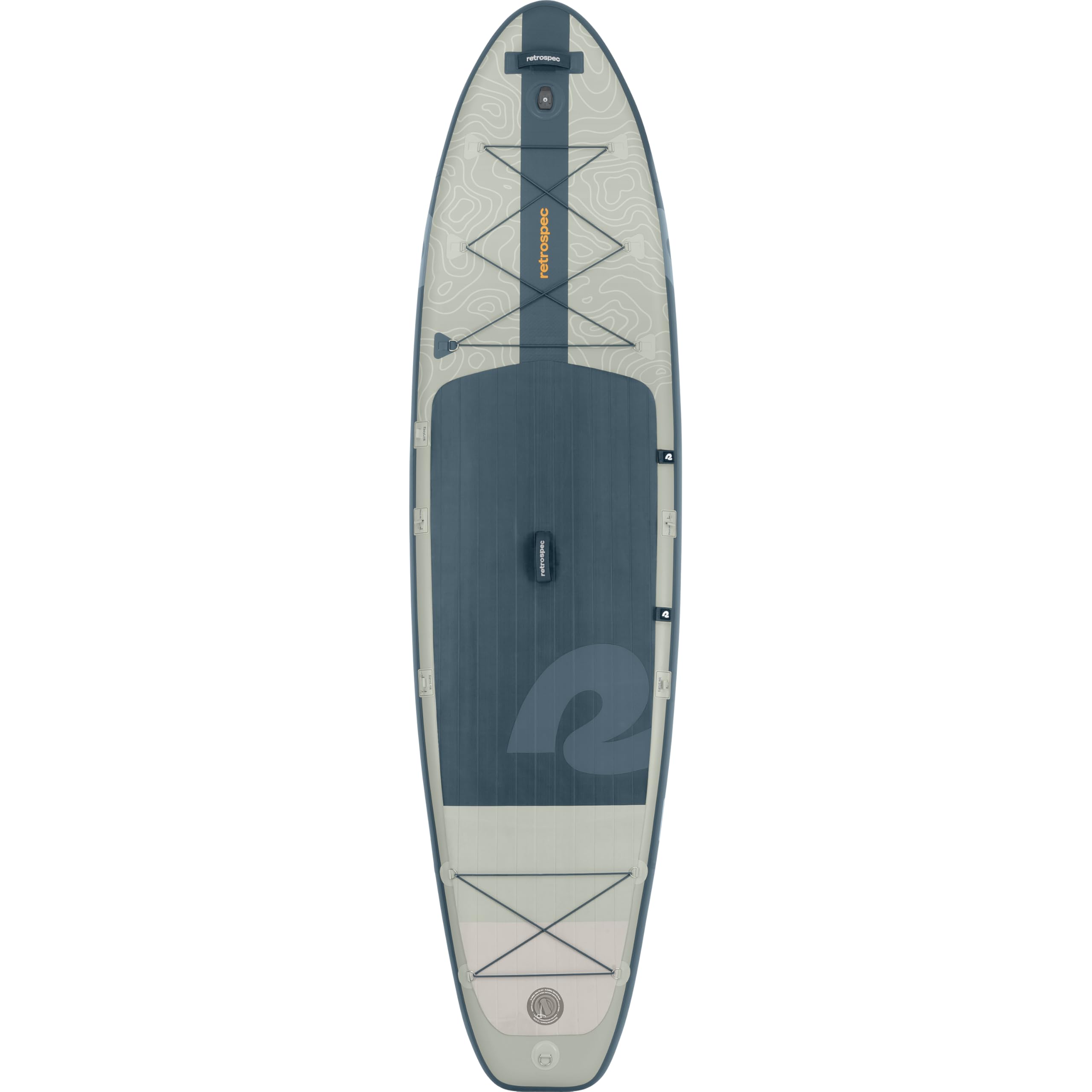 Retrospec Weekender Plus 10' Inflatable Stand Up Paddleboard Double Layer PVC iSUP Bundle w/Carrying case, 3 Piece Adjustable Aluminum Paddle, 3 Removable fins, Pump, and Cell Phone case