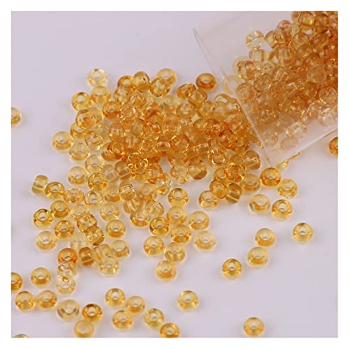 NHBT YU Transparent Glass Seed Beads 720pcs 2mm Multi-Color Loose Bead for DIY Bracelet Necklace Garments Beaded Material Accessories T725 (Color : Gold, Size : 2mm 720Pcs)