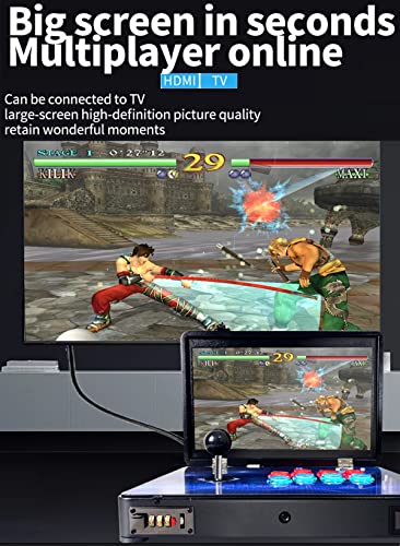 WYGaming Pandora Arcade Portable Retro Video Game Player Built-in 20000+ Classic Games 14 inch LED Integrated Recreation Arcade Emulator Console Compatible with FBA/N64/Arcade/MAME