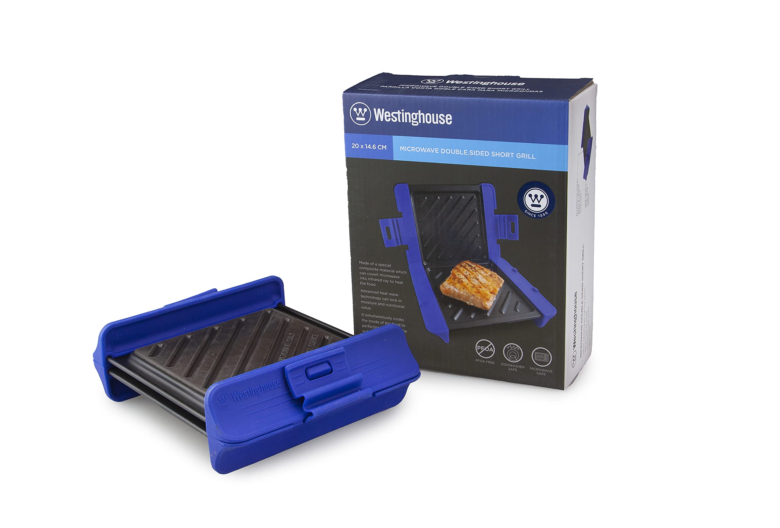 Westinghouse Microwave Double Sided Grill, Short,(WES00832)