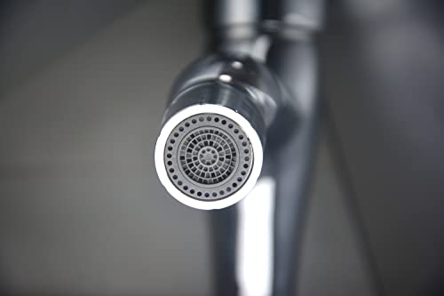 Wanhai Faucet Extender,720 Degree Swivel Sink Faucet Aerator, Large Rotate Angle Dual Function Suitable for Kitchens Bathroom Balconies,faucet sprayer attachment Facewash Eyewash, Chrome