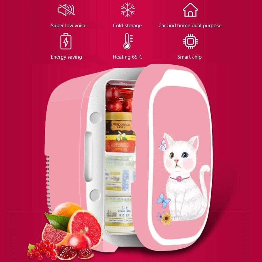 N/A Mini Fridge 6 Liter Portable Cosmetic Refrigerator Powered Thermoelectric System Cooler and Warmer