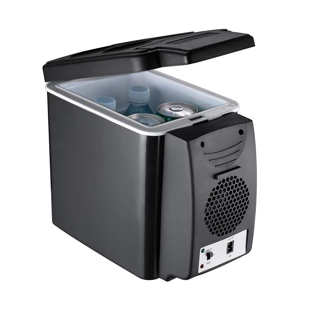 N/A Portable 12V 6 Liter Car Mini Refrigerator Lightweight Dual-Use Insulated Cooler Warmer Box Container