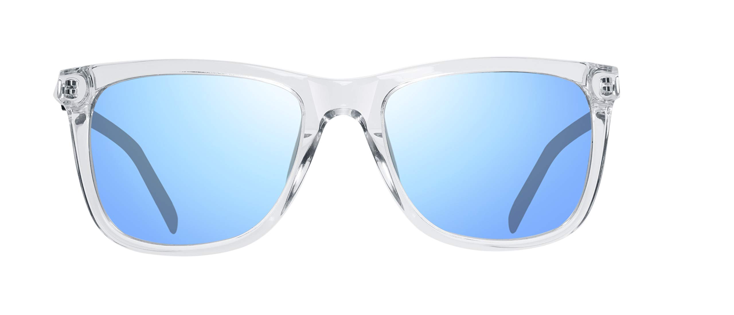 Revo Sunglasses Cove x Jeep: Polarized Lens with Rounded Square Frame, Crystal Frame with Blue Water Lens