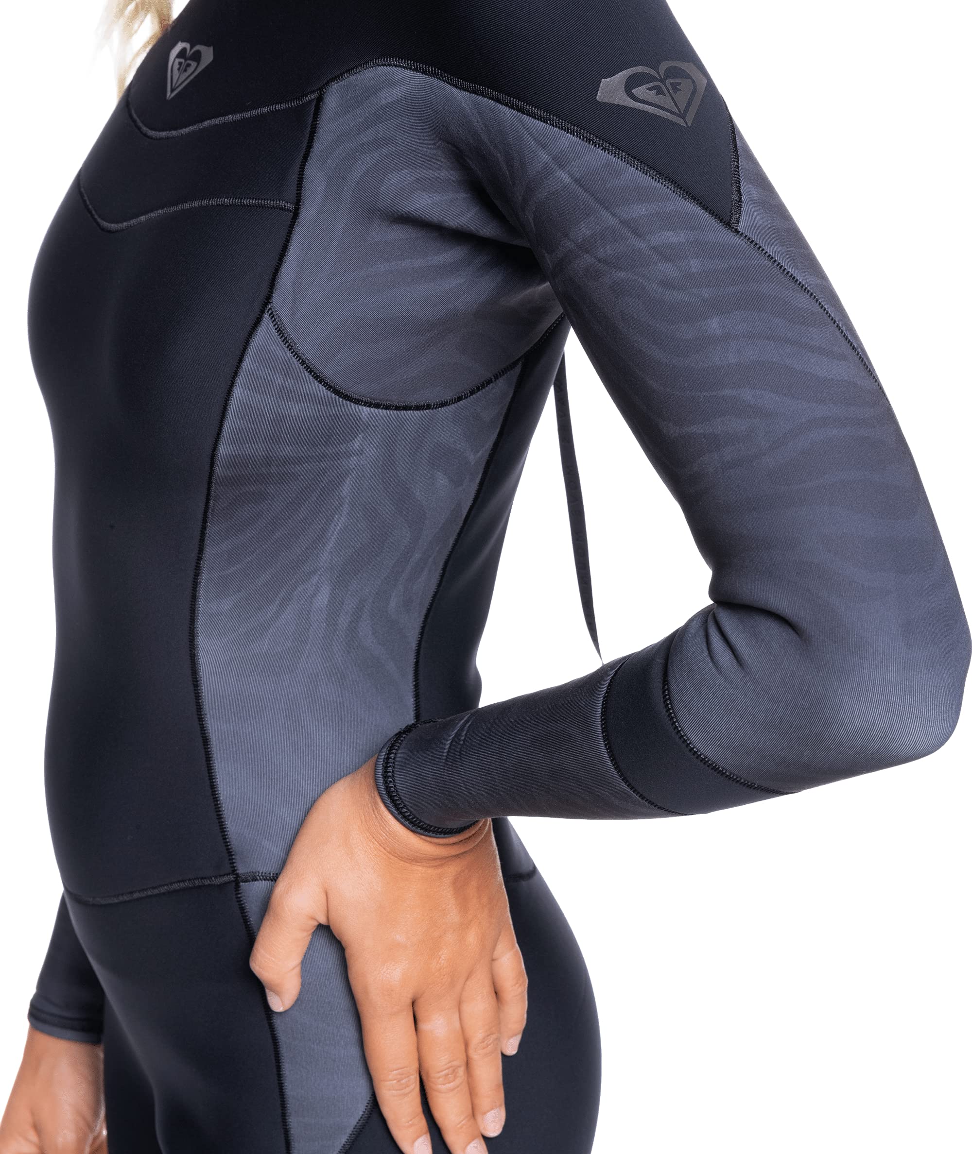 Roxy Womens 2/2 Syncro Long Sleeve Back Zip QLCK Wetsuit - Jet/Black | 6