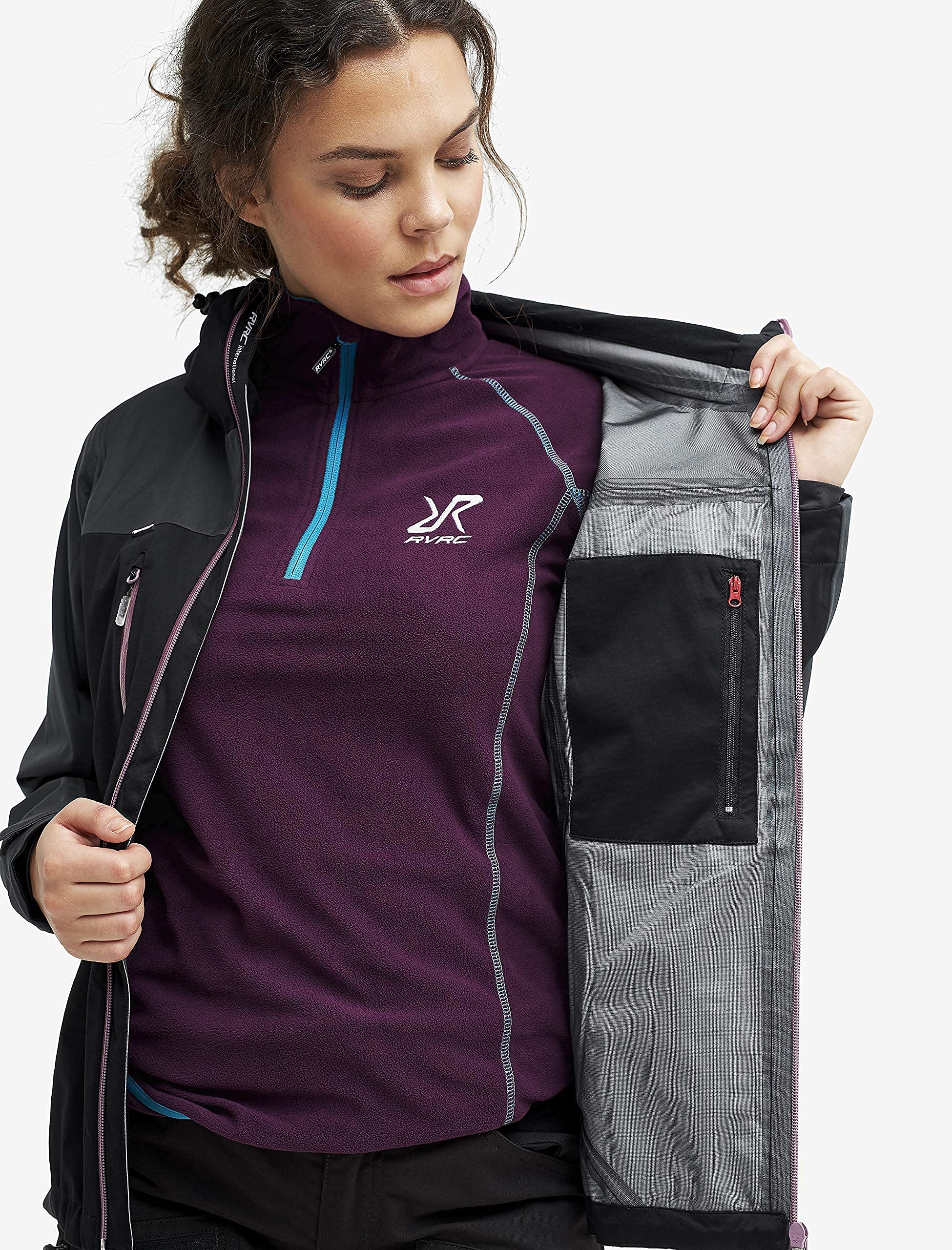 RevolutionRace Women’s Silence Proshell Jacket, Waterproof Softshell Jacket with Ventilation Zippers, Black, XS