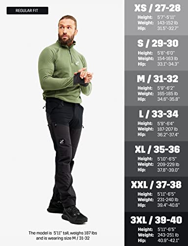 RevolutionRace Men’s RVRC GP Pro Pants, Durable and Ventilated Pants for All Outdoor Activities, Jet Black, S