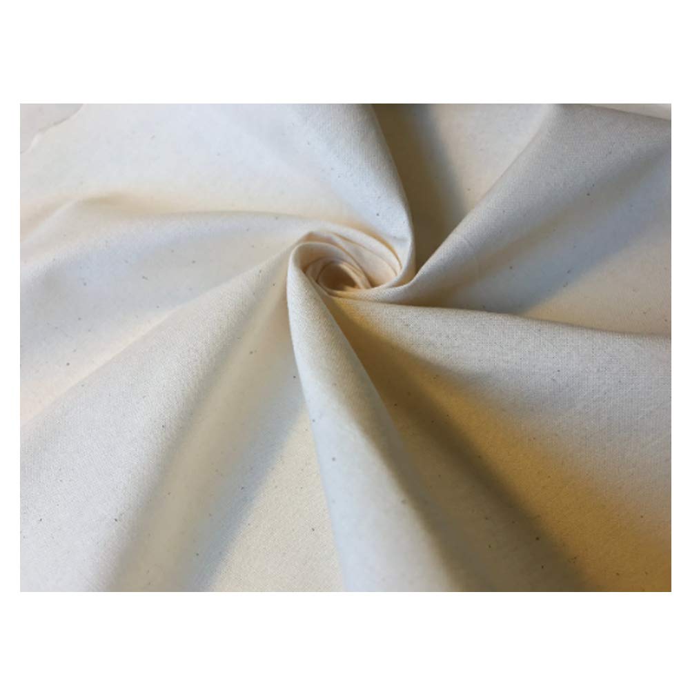 Natural 100% Cotton Muslin Fabric/Textile Unbleached - Draping Fabric - (60in. Wide)