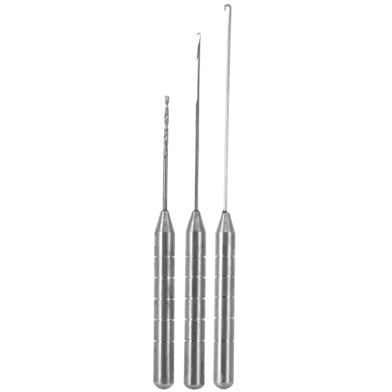 Portable Anti‑Rust Fishing Tool, 3 Pieces Stainless Steel Fishing Bait Drill Needles