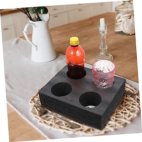 Mobestech 10 Pcs Tea Holder Tray Milk Tea Cup Holder Takeout Coffee Carrier Drink Holder Coffee Mug Holder Stand Takeout Cup Carrier Tray Cups and Plates Pearl Cotton Disposable