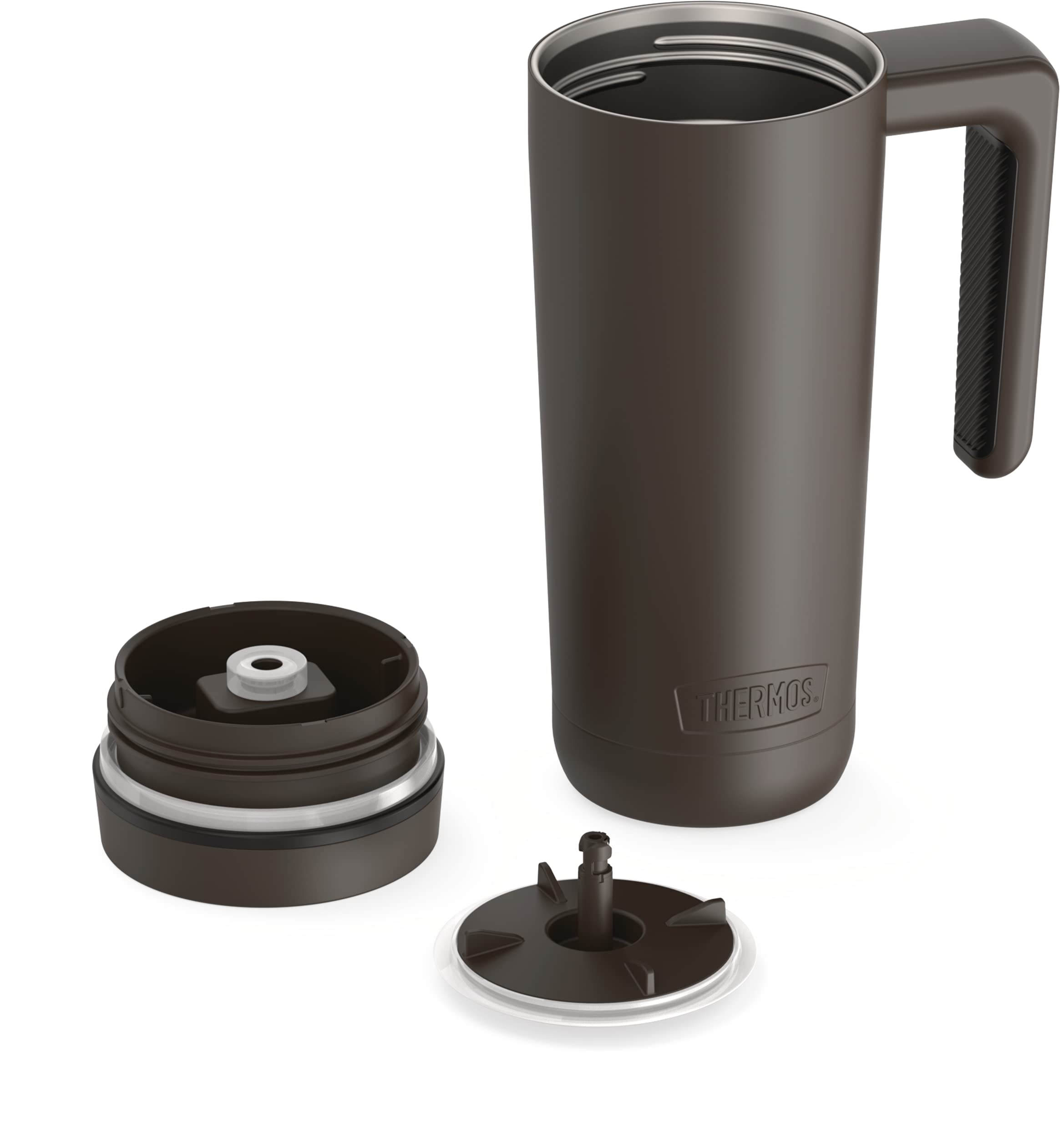 THERMOS ALTA SERIES Stainless Steel Mug 18 Ounce, Espresso Black