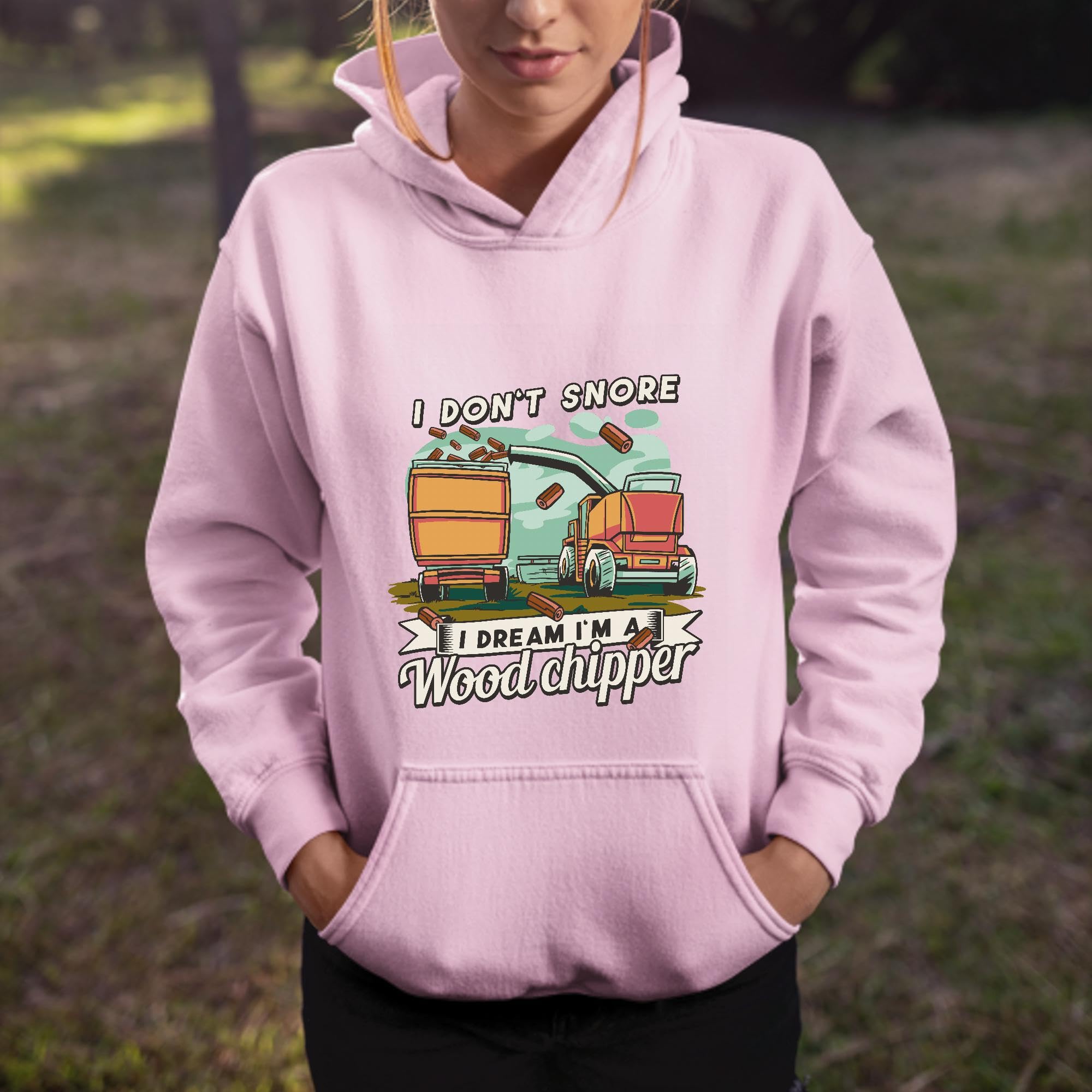Men Wood Chipper Inspired Gift The perfect gift for DIY enthusiasts and tools lovers Gray and Muticolor Unisex Hoodie
