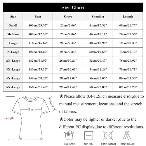 Women's Plus Size Scrub Tops Floral Printed Turtle Neck Short Sleeve T-Shirts Soft Oversized Shirts for Women Pink