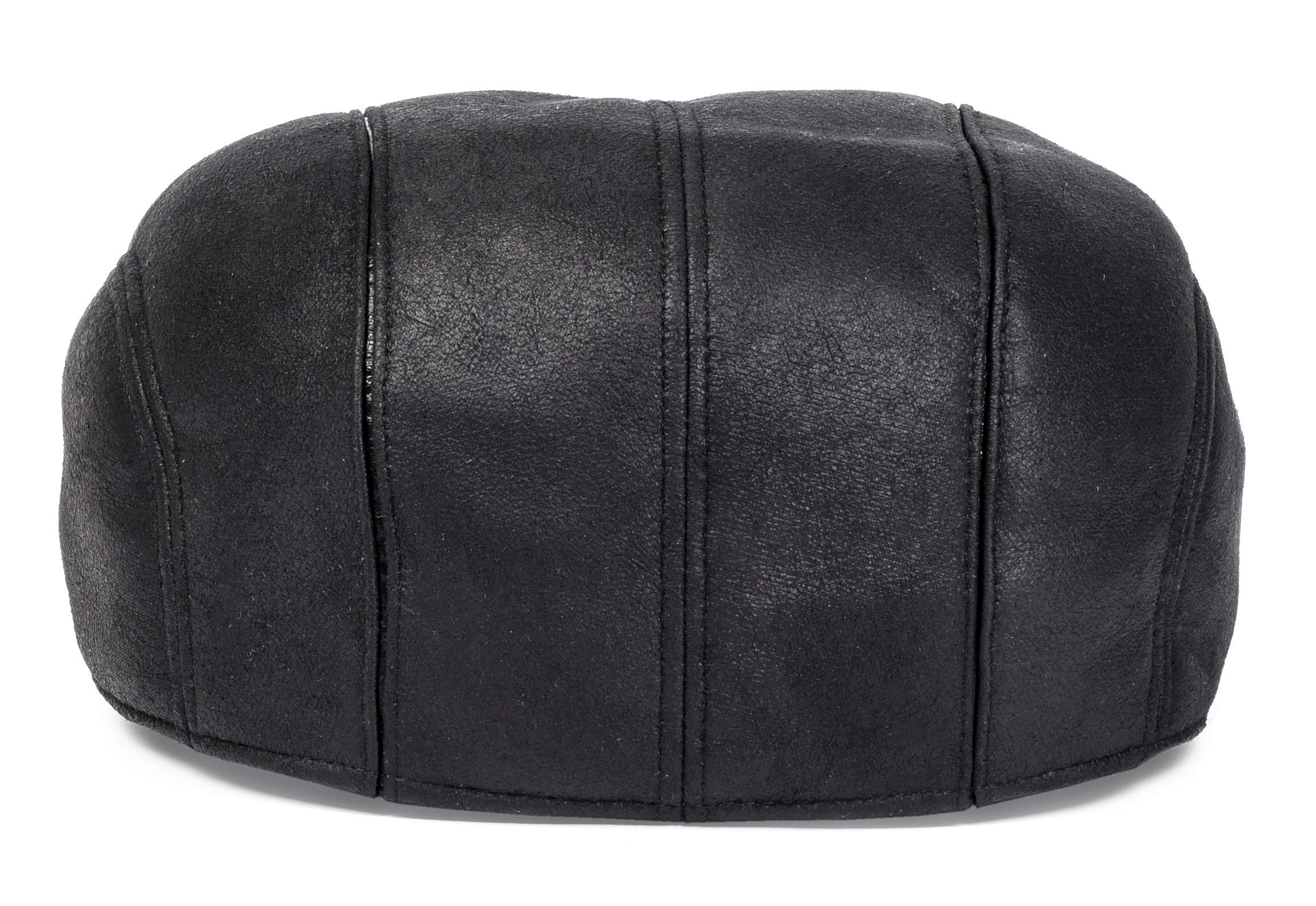 Newsboy Cap for Men, Flat Cap, Ivy Hat, Mens Caps, Gatsby Hat (Black, X-Large)