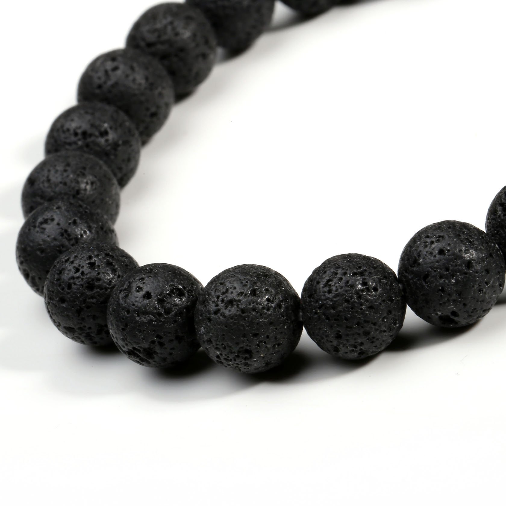 MILAKOO 6 Pcs 8mm Natural Wood Beads Bracelet for Men Women Lava Rock Bracelet for Oil Diffuser