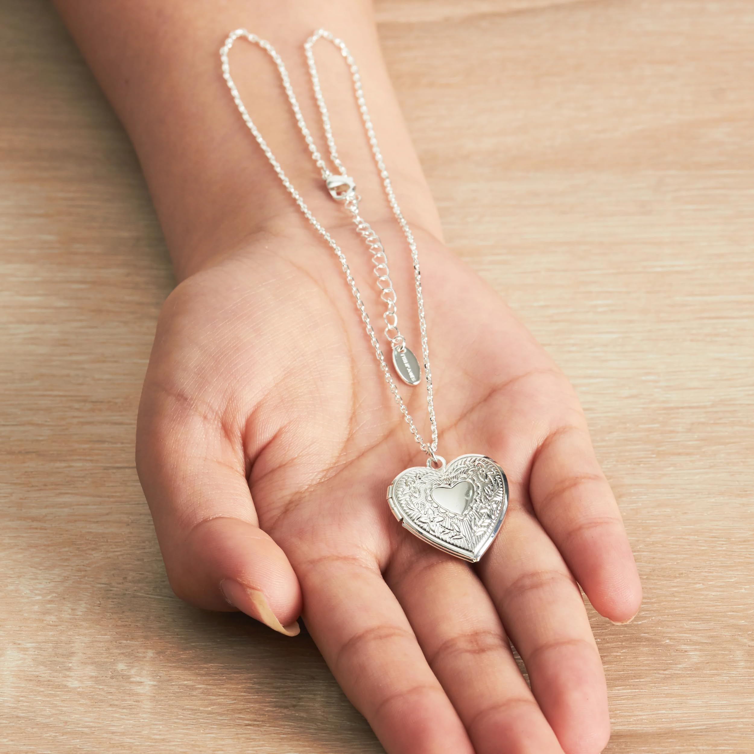 Philip Jones Silver Plated Heart Locket