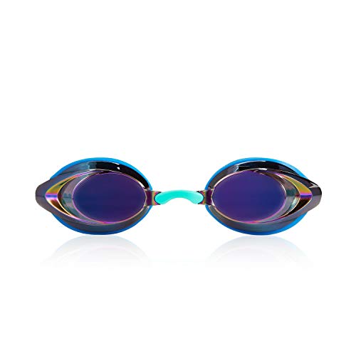 Speedo Unisex-Child Swim Goggles Vanquisher 2.0 Junior Mirrored Blue/Iris