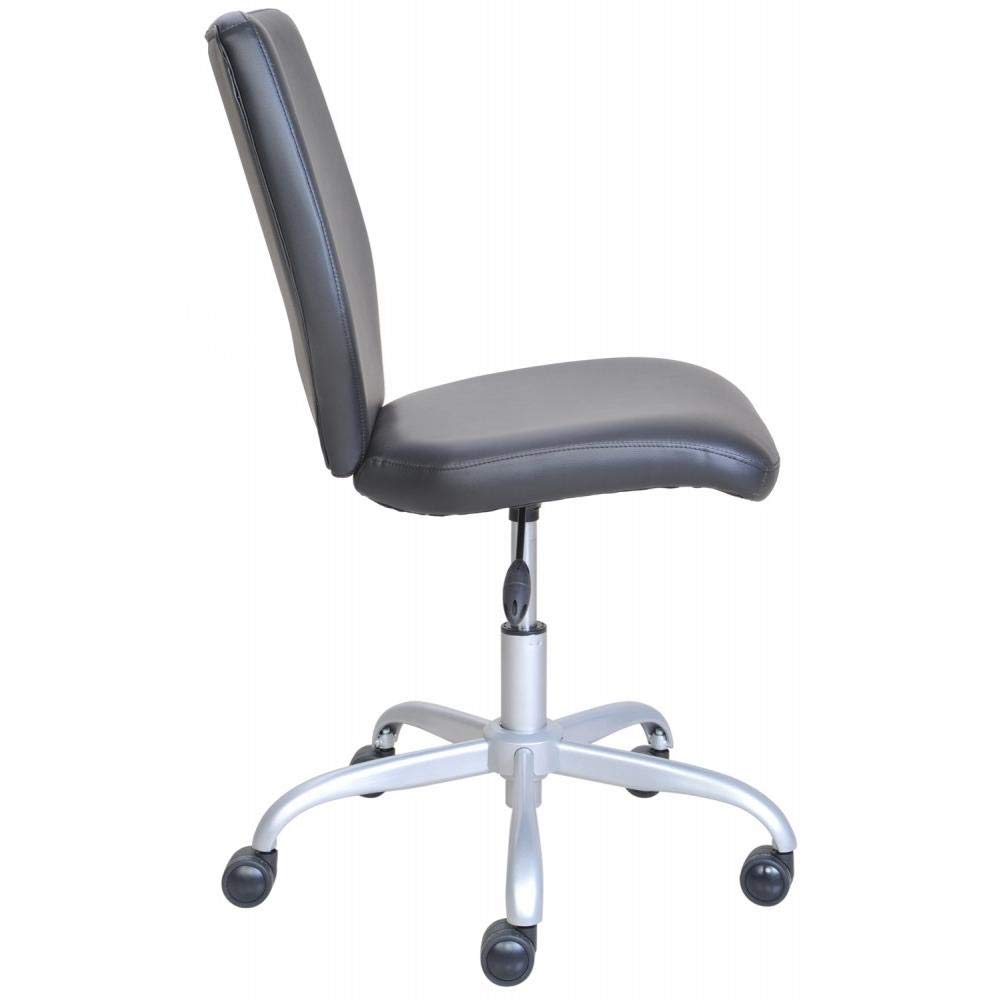 Office Chair with Matching Color Casters (Black)