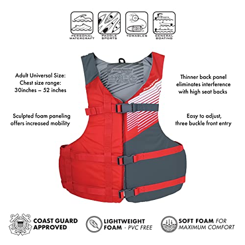 Stohlquist Fit Adult PFD Life Vest , Green & Black [4-Pack]