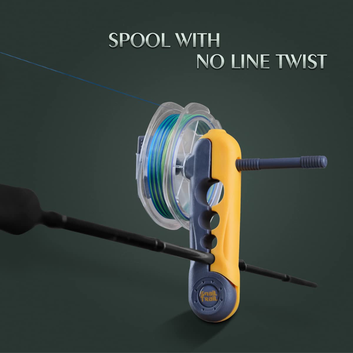 SNAIL TRAIL 3-in-1 Fishing Combo Kit, Electric Line Stripper & Hook Sharpener with Portable Spooler. Automatic Fish Wire Remover, Spinning & Baitcaster Reel Winder, Rod Spooling Machine, Gifts for Men